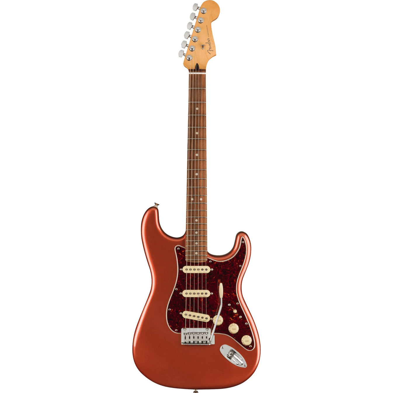 Fender Player Plus Stratocaster® Electric Guitar, Aged Candy Apple Red ...