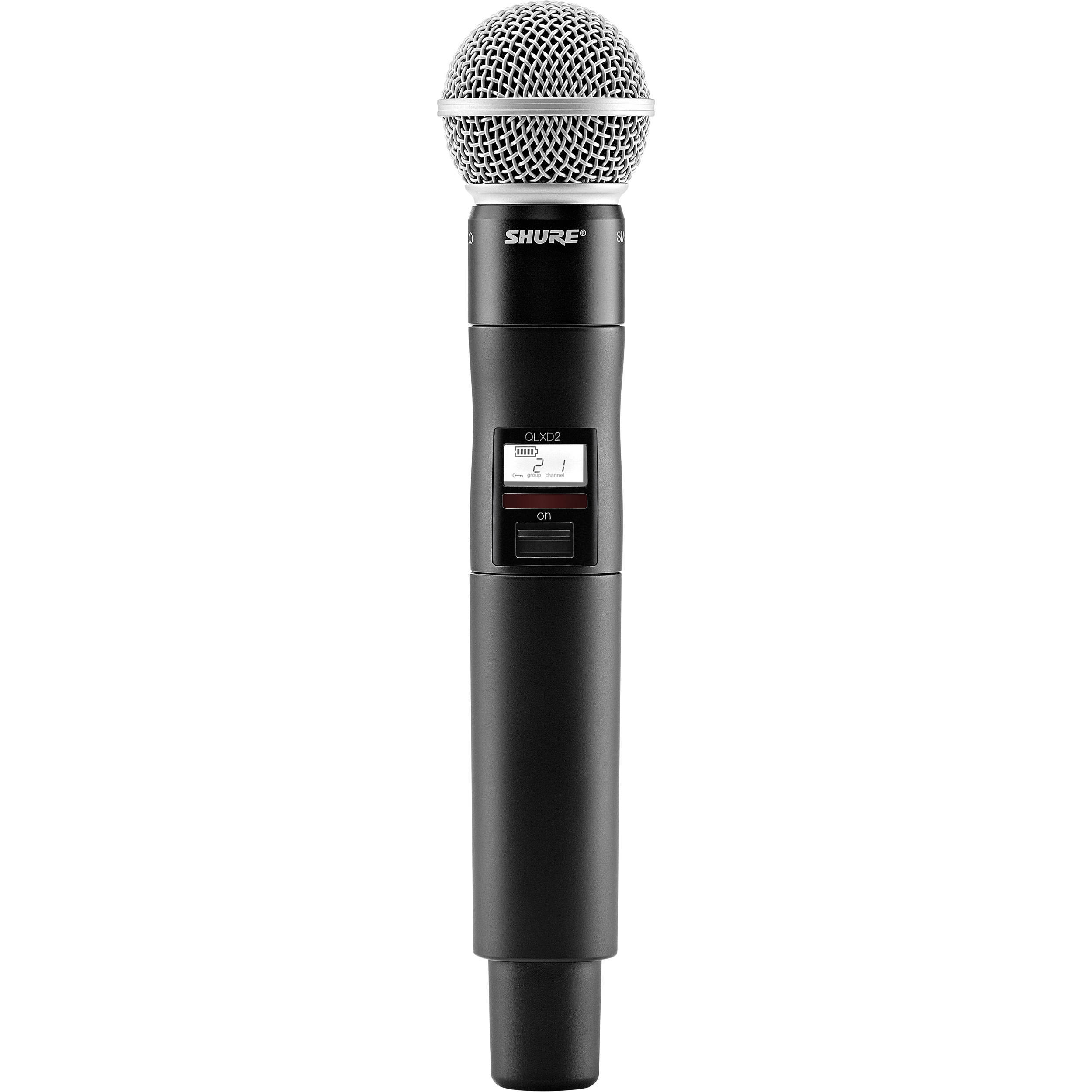 Shure QLXD2/SM58J50A Handheld Transmitter with SM58 Microphone - J50A ...