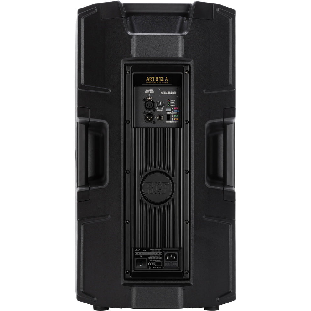 RCF ART 812-A Two-Way 12" 1400W Powered PA Speaker with Integrated DSP ...