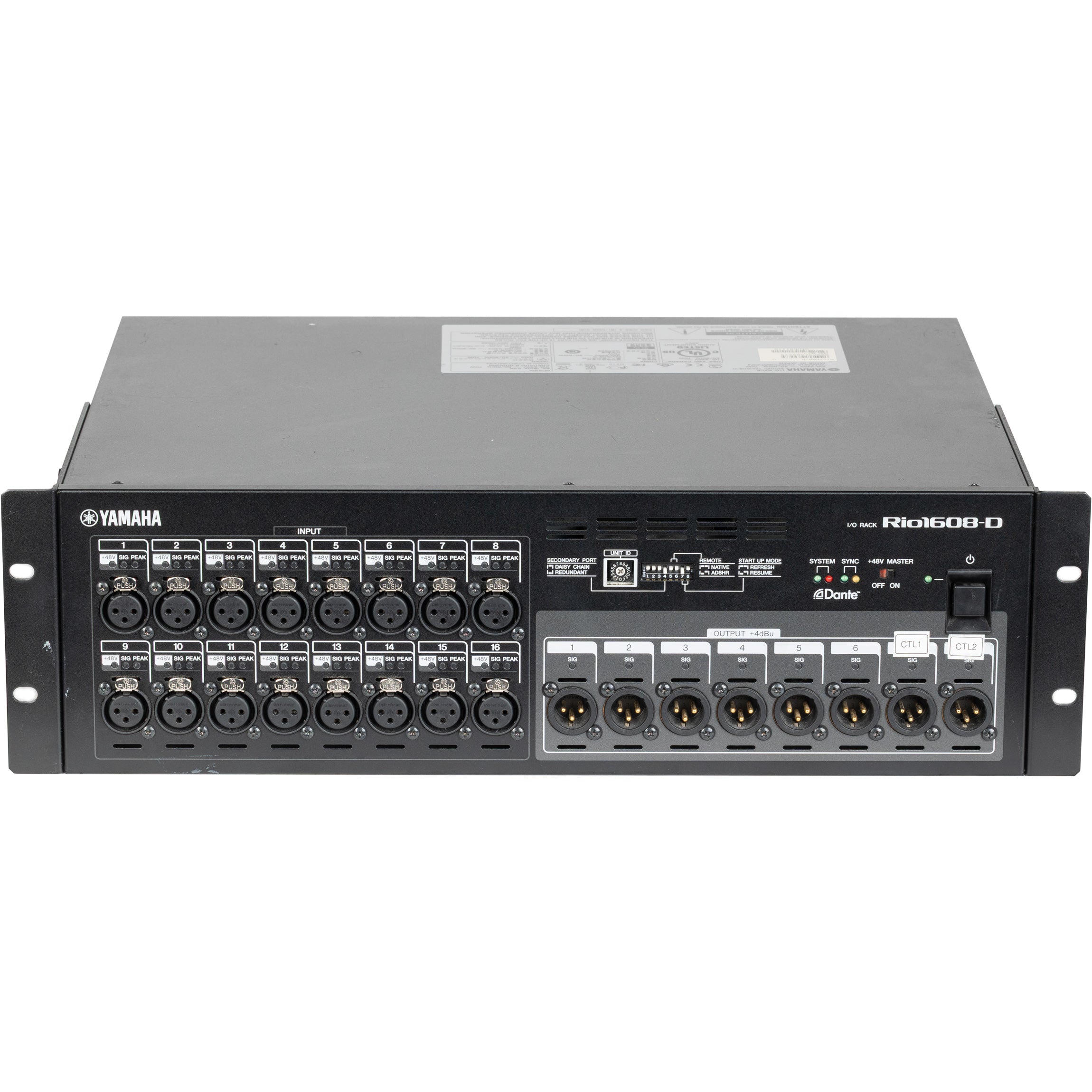 Yamaha Rio1608-D 16-input/8-output Dante Stage Box – Alto Music