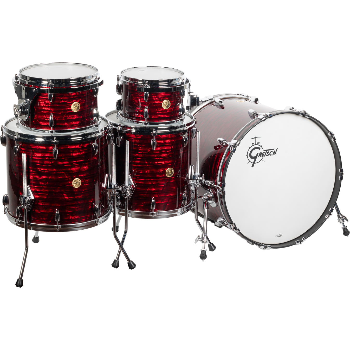 Gretsch USA Custom 6-Piece Shell Kit - Ruby Red Pearl – Alto Music