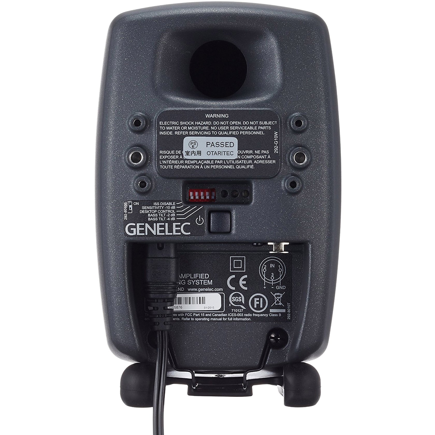 Genelec 8010 Bi-Amplified Active Monitor (Black, Single) – Alto Music
