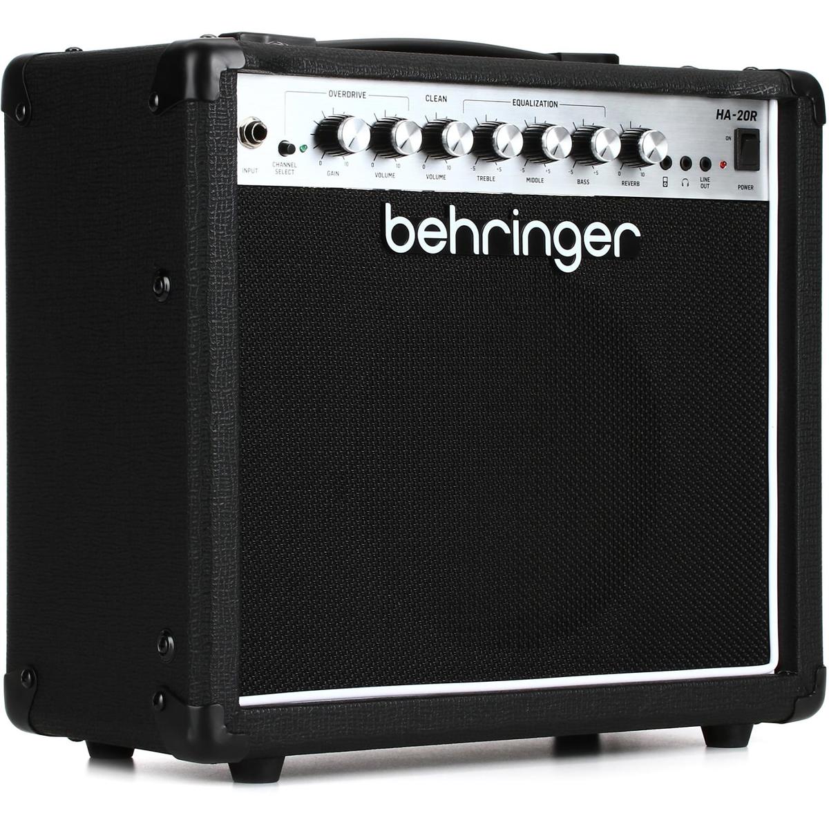 Behringer HA-20R 20W 2-Channel Guitar Amplifier with 8" Bugera Speaker ...