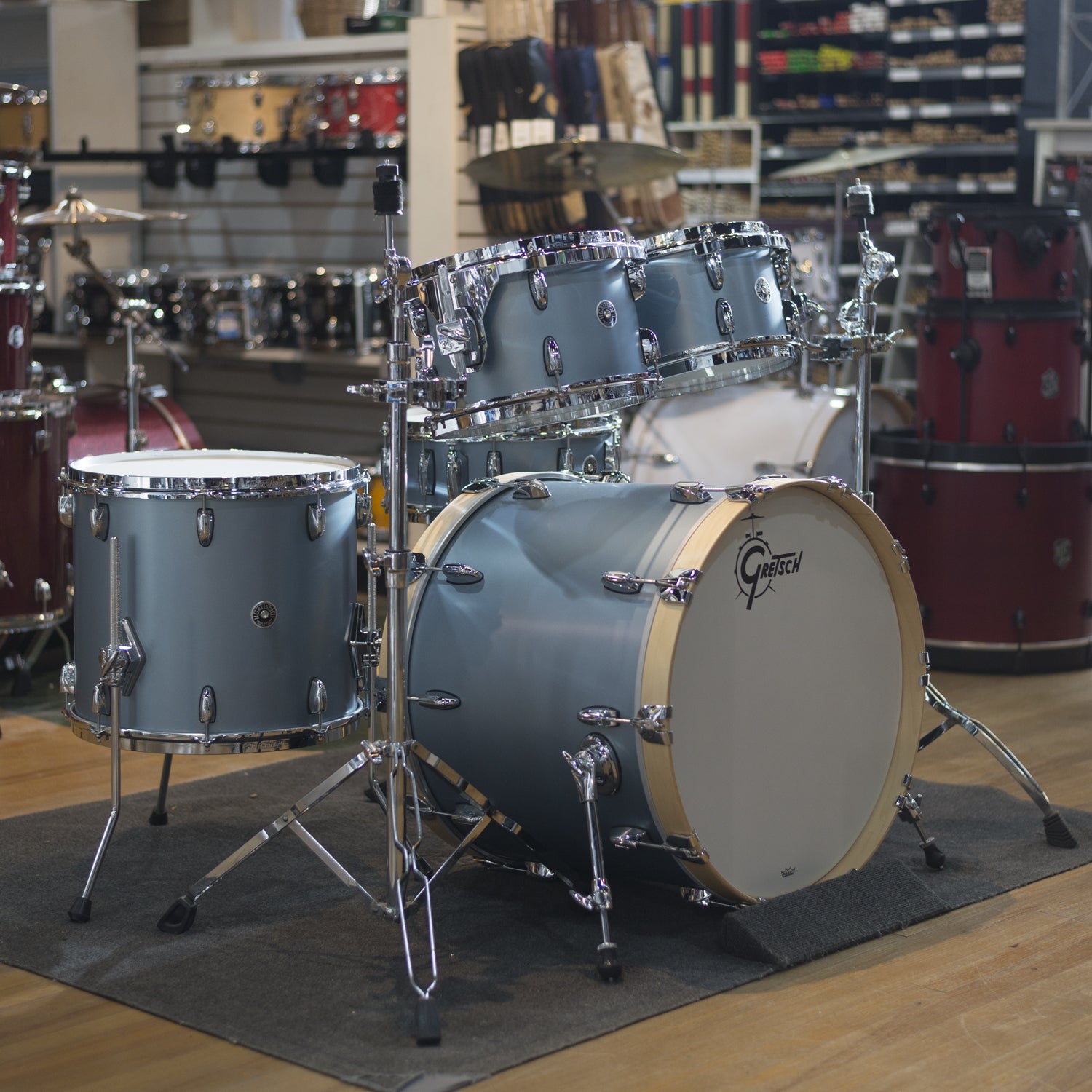 Gretsch USA Brooklyn Series 5-Piece Shell Pack - Satin Ice Blue Metall ...