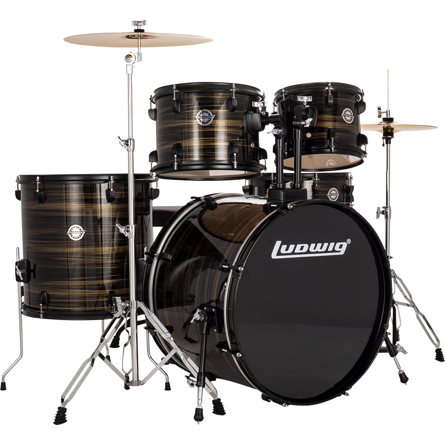 Ludwig Accent Drive AIMM Exclusive 5-Piece Drum Kit- Bronze Swirl ...