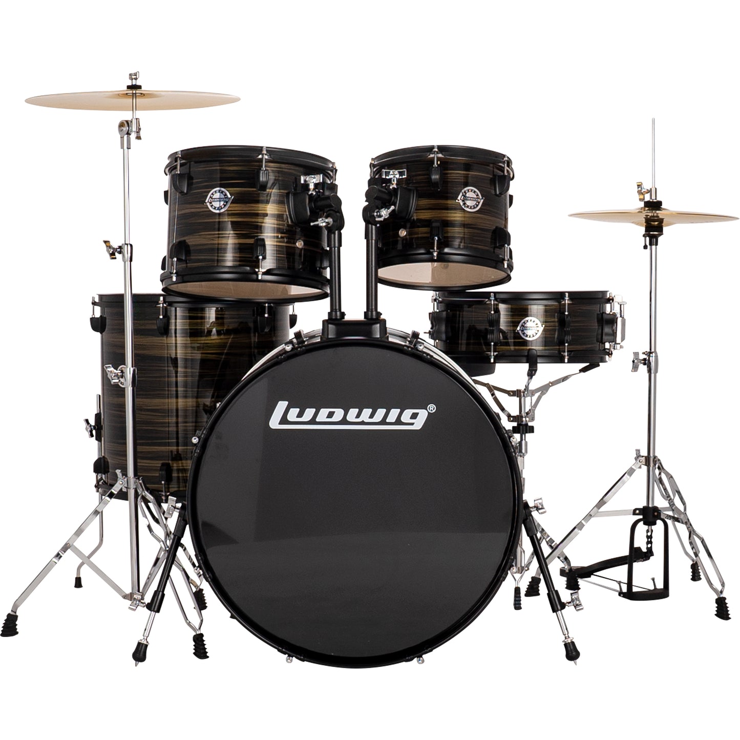 Ludwig Accent Drive AIMM Exclusive 5-Piece Drum Kit- Bronze Swirl ...