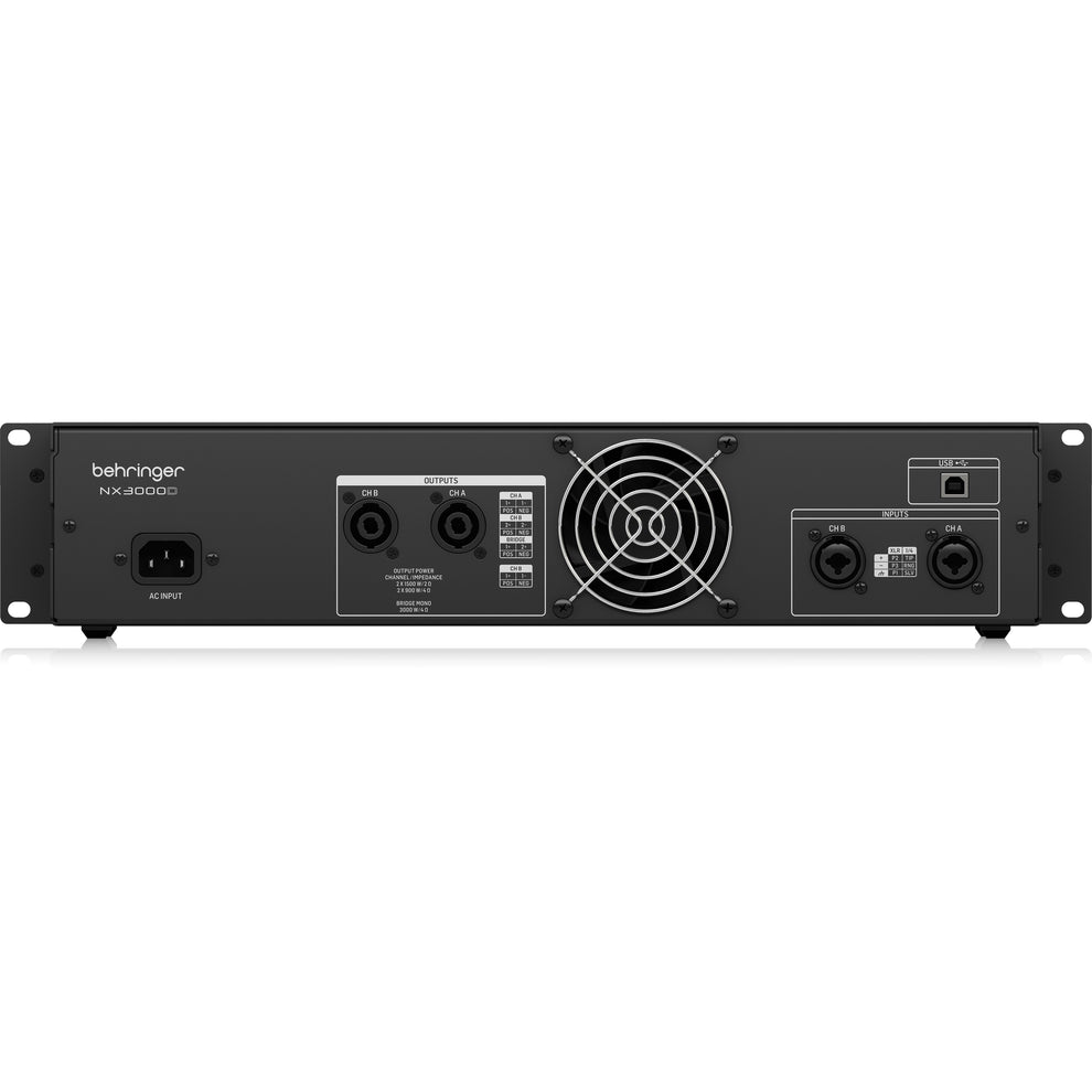 Behringer NX3000D Ultra Lightweight Class D 3000W Power Amplifier ...