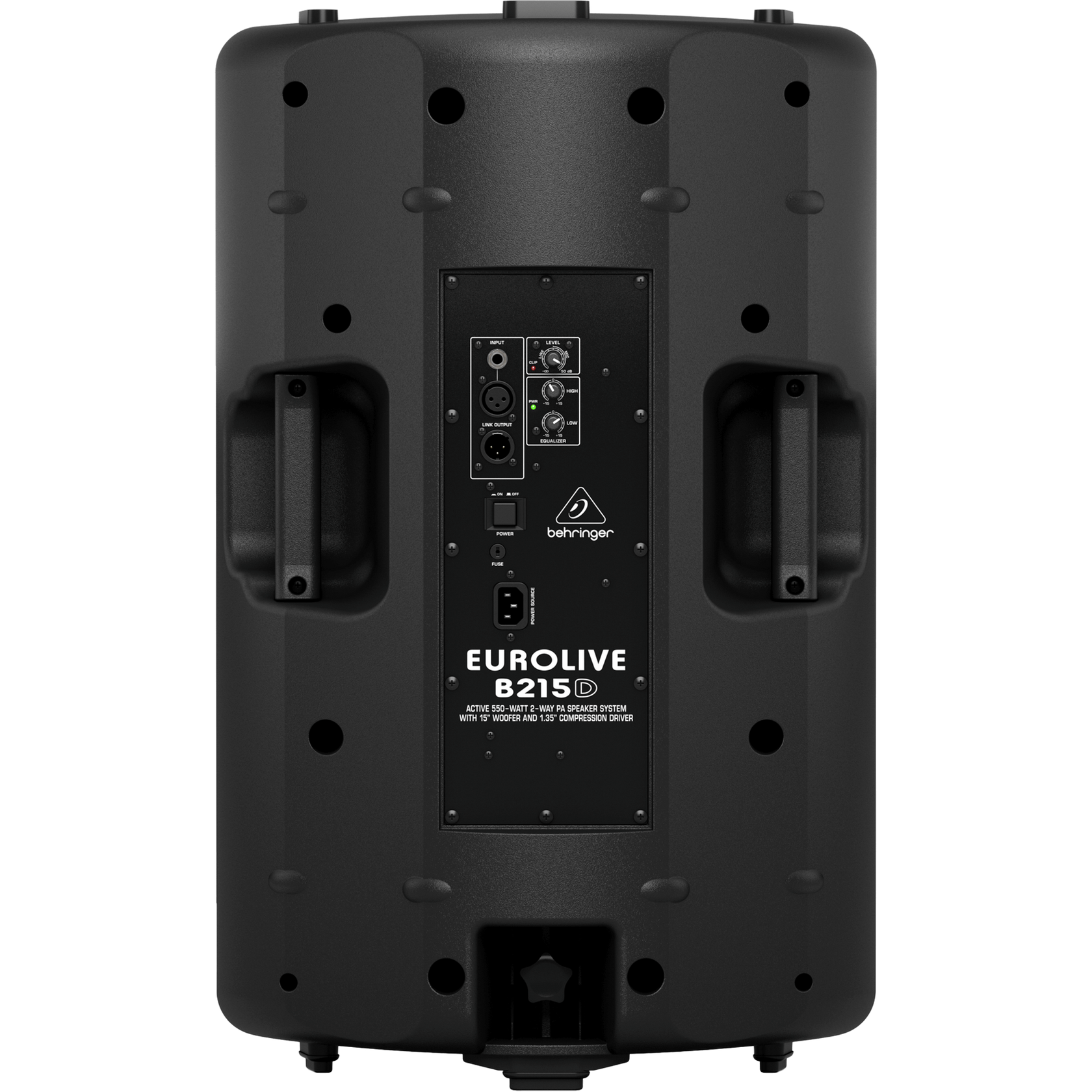 Behringer B215D Eurolive Active 550-Watt 2-Way Single PA Speaker – Alto ...