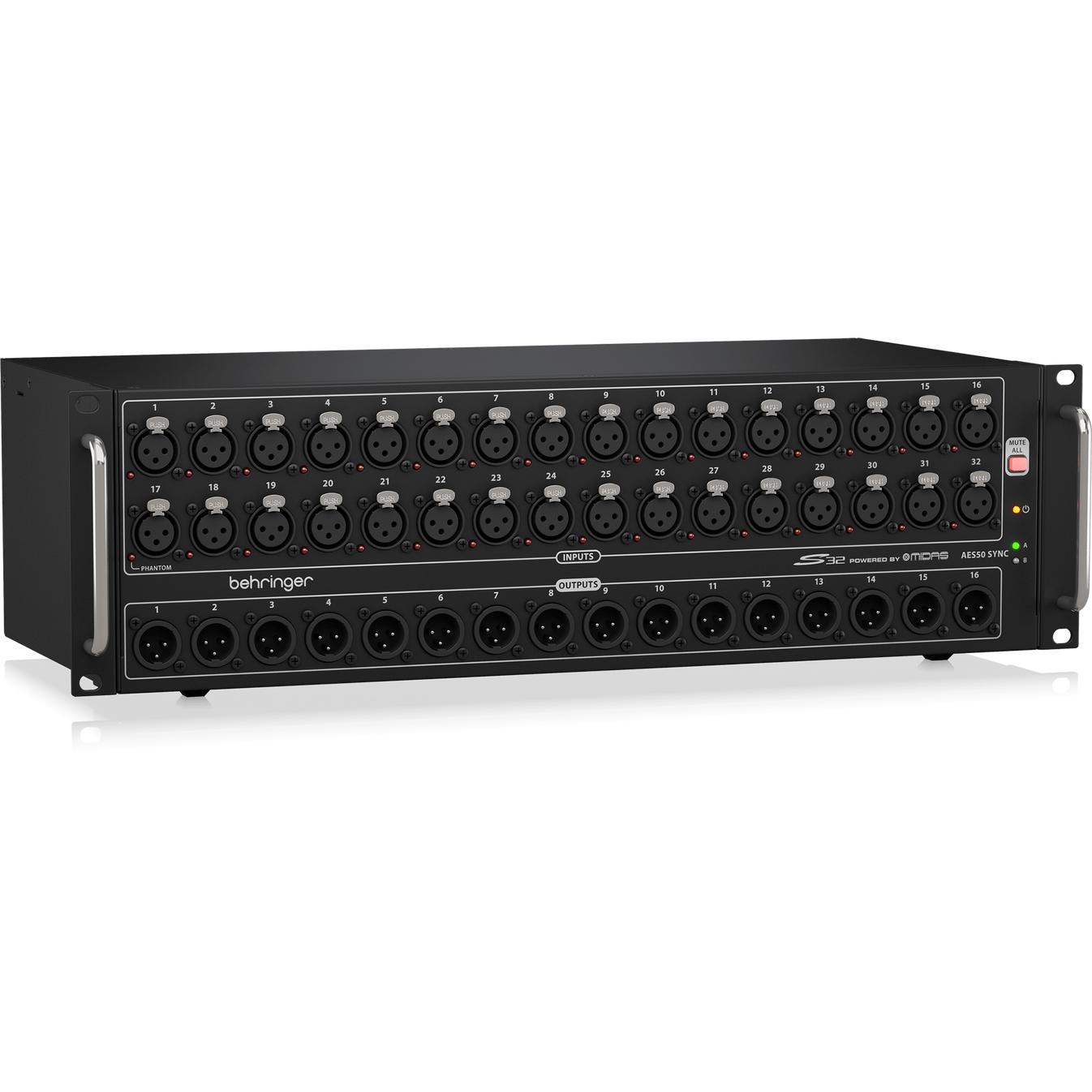 Behringer S32 I/O Box w/ 32 Remote Controllable MIDAS Preamps 16 Outpu ...