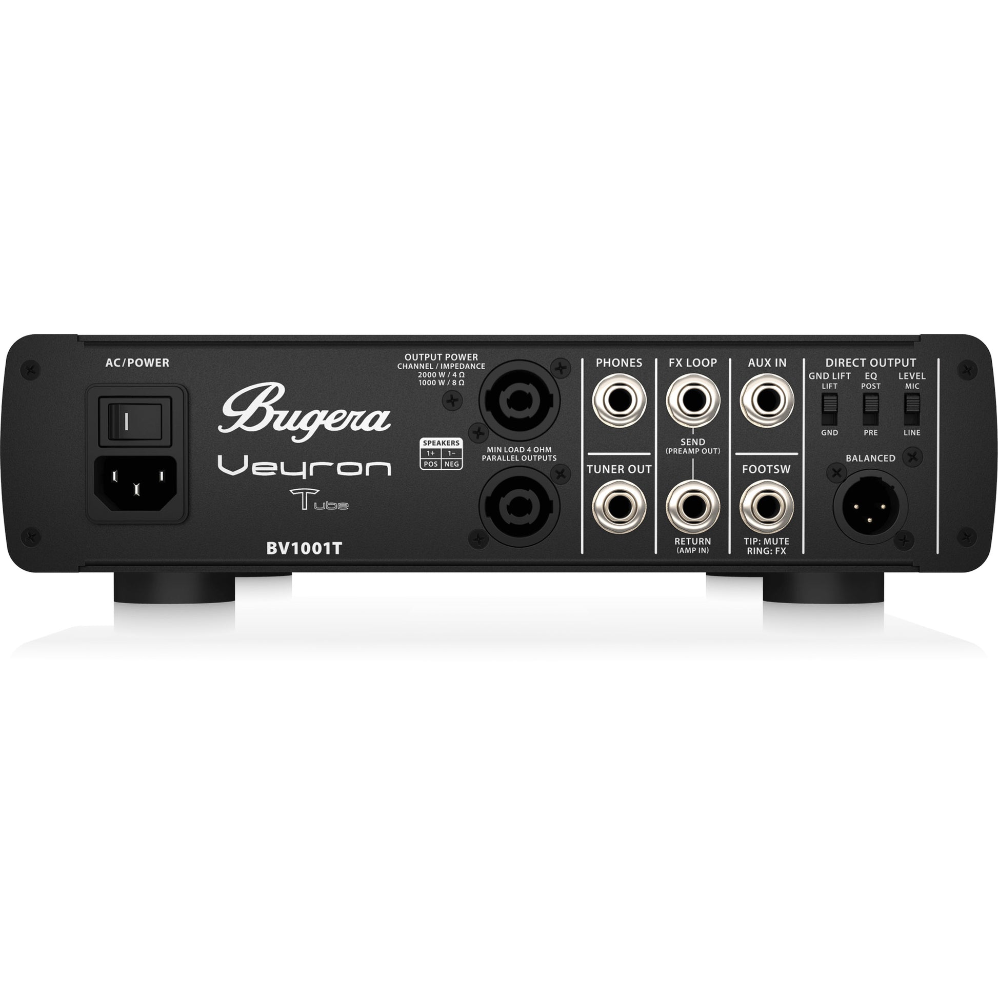 Bugera Veyron T BV1001T 2000W Bass Amp with Tube Preamp – Alto Music