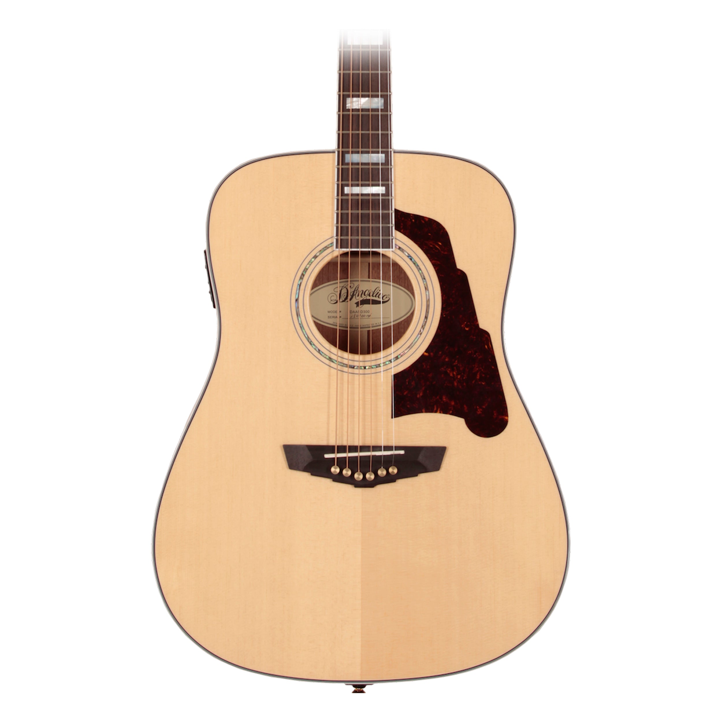 D'Angelico Lexington Dreadnought Acoustic-Electric Guitar - Natural (S ...