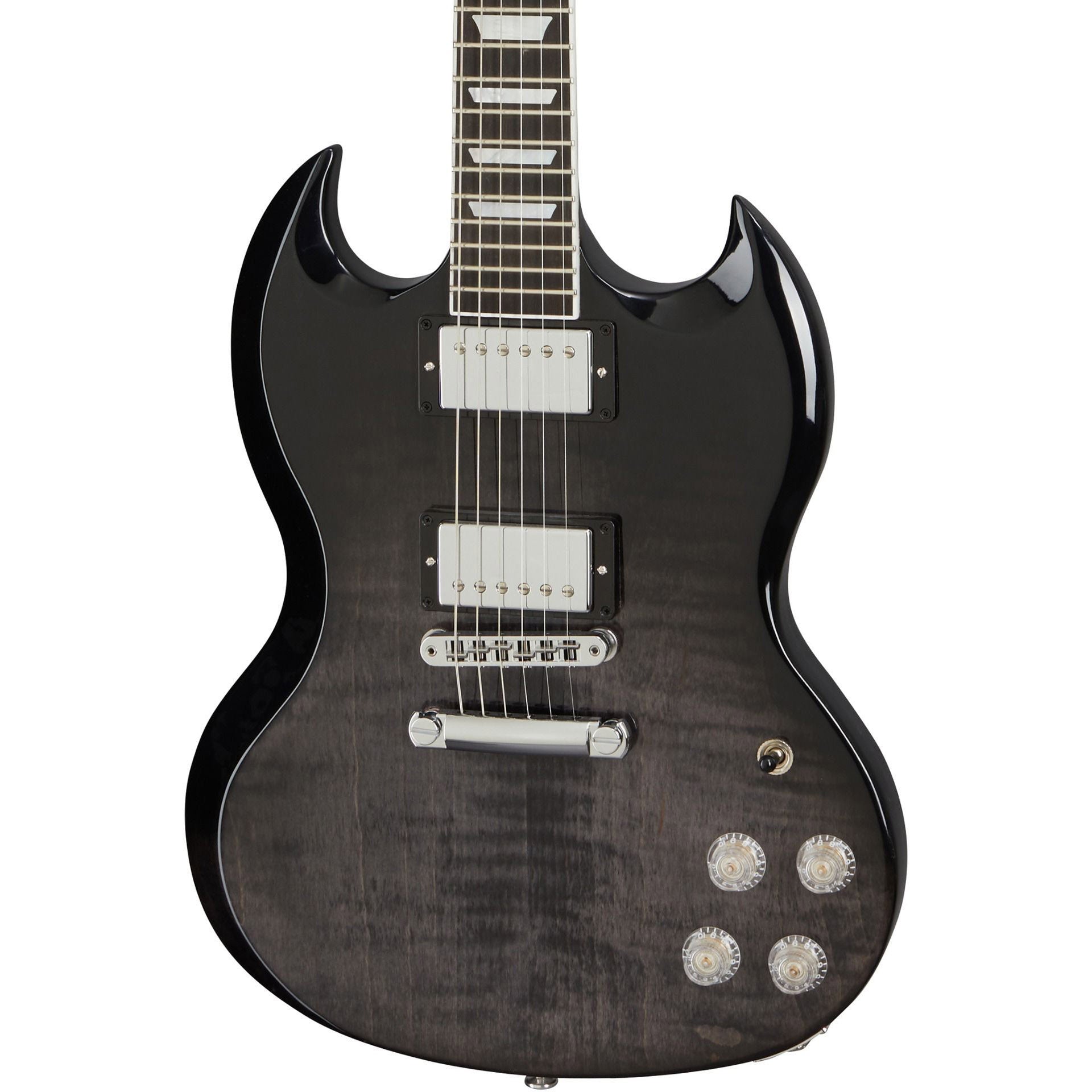 Gibson SG Modern Electric Guitar, Trans Black Fade – Alto Music