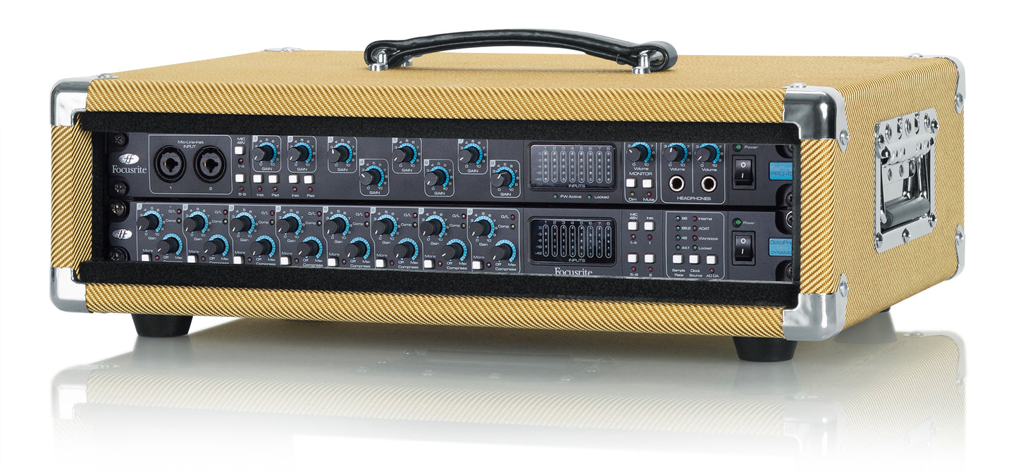 Gator GR-RETRORACK-2TW Vintage Amp Vibe Rack Case - 2U Tweed – Alto Music