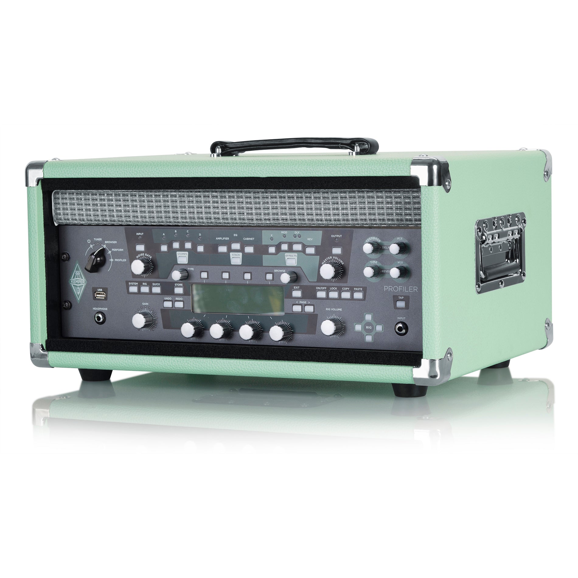 Gator GR-RETRORACK-4SG Vintage Amp Vibe Rack Case - 4U Seafoam Green ...