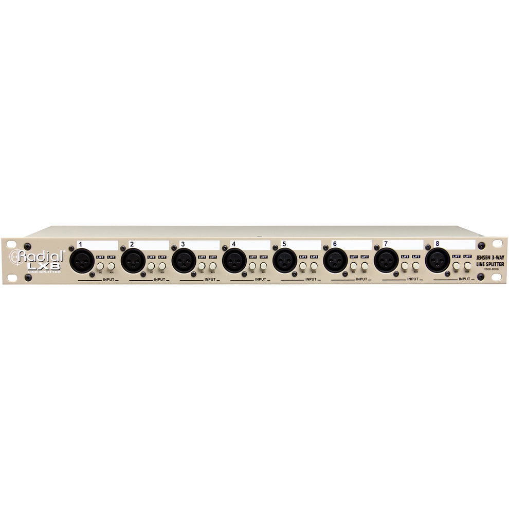 Radial LX8-J 8-Channel Line Levelc Splitter with Jensen Transformers ...