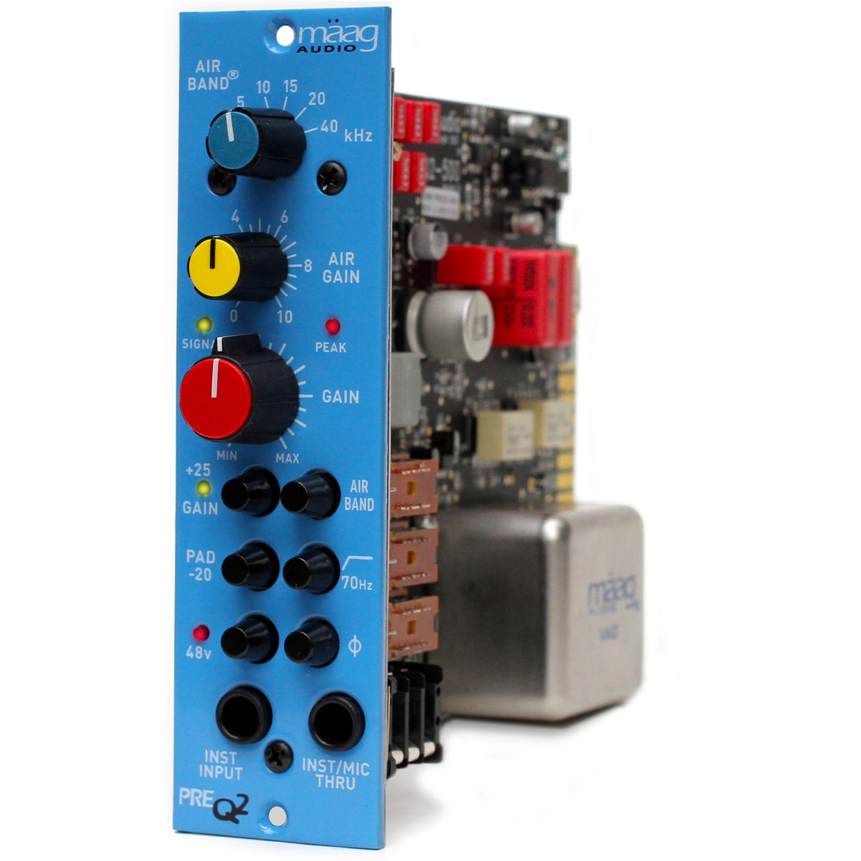 Maag Audio PREQ2-500 500 Series Mic Pre w/ Air Band and Instrument Inp ...
