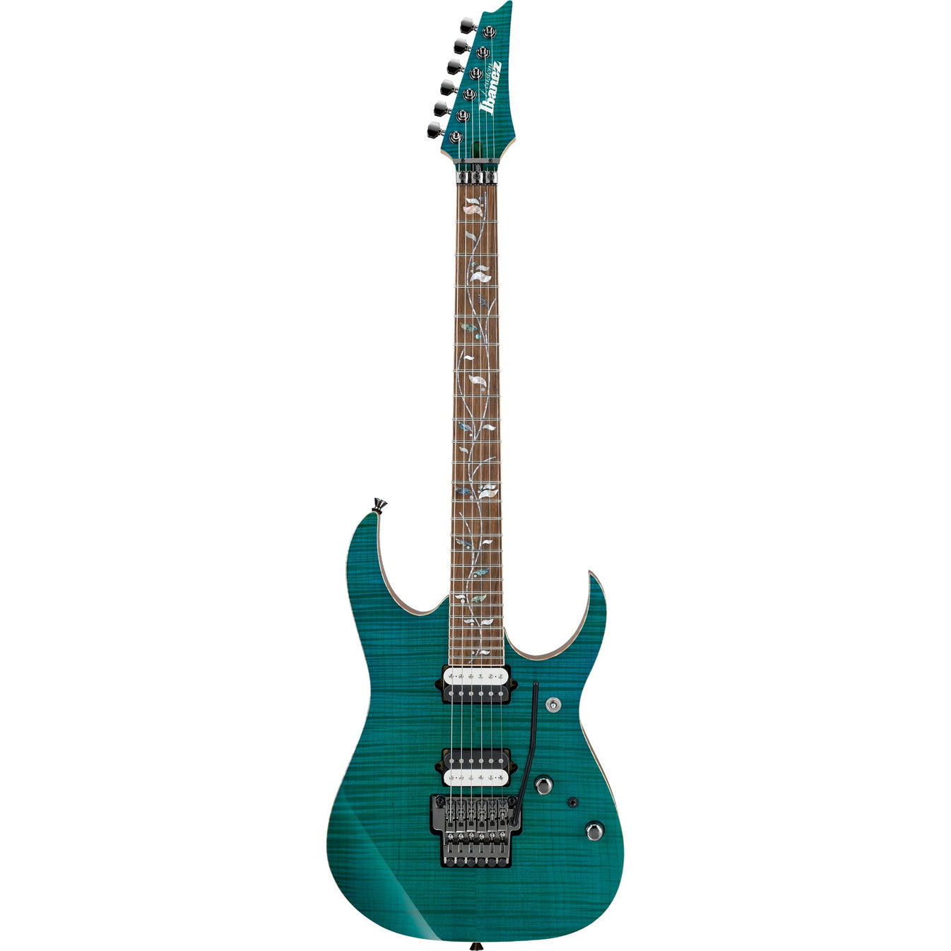 Ibanez RG8520 RGJ Custom 6-String Electric Guitar in Green Emerald w ...