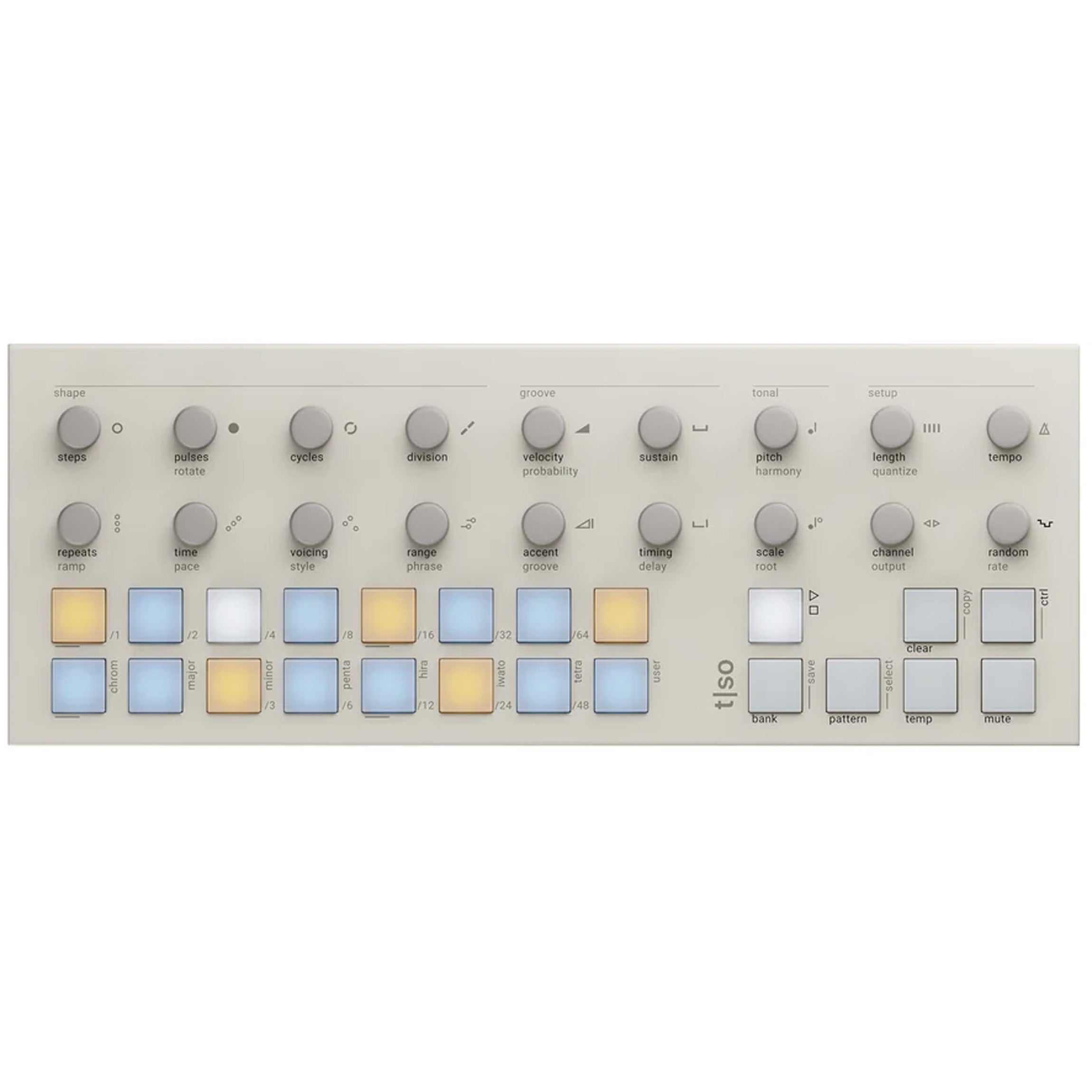 Torso Electronics T1 16-Track Algorithmic Desktop Sequencer - White ...